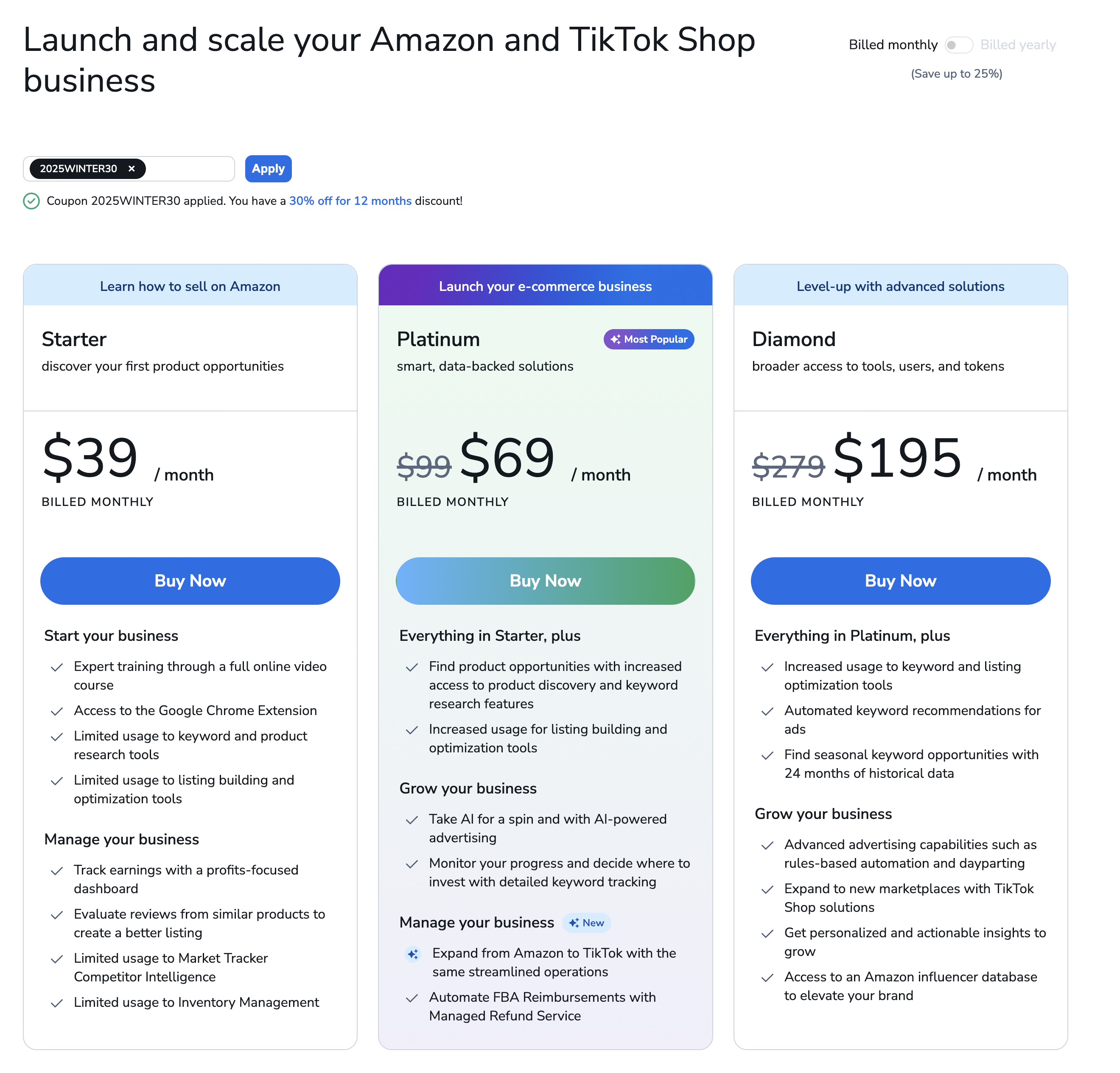 Helium 10 Winter Sale 2025: 30% Off Amazon Seller Tools | MadeByBrain ...